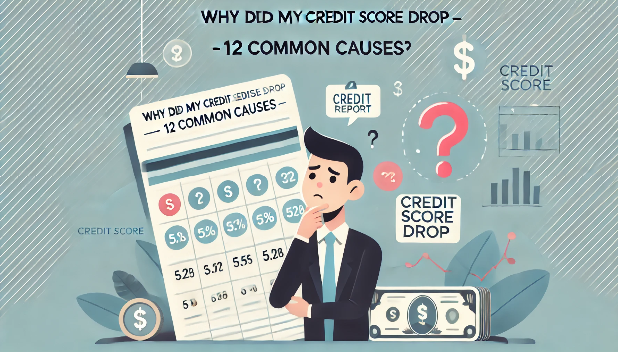 Why Did My Credit Score Drop? 12 Common Causes - Credit Repair of Florida